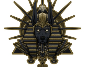 Anubis Sticker - Etsy