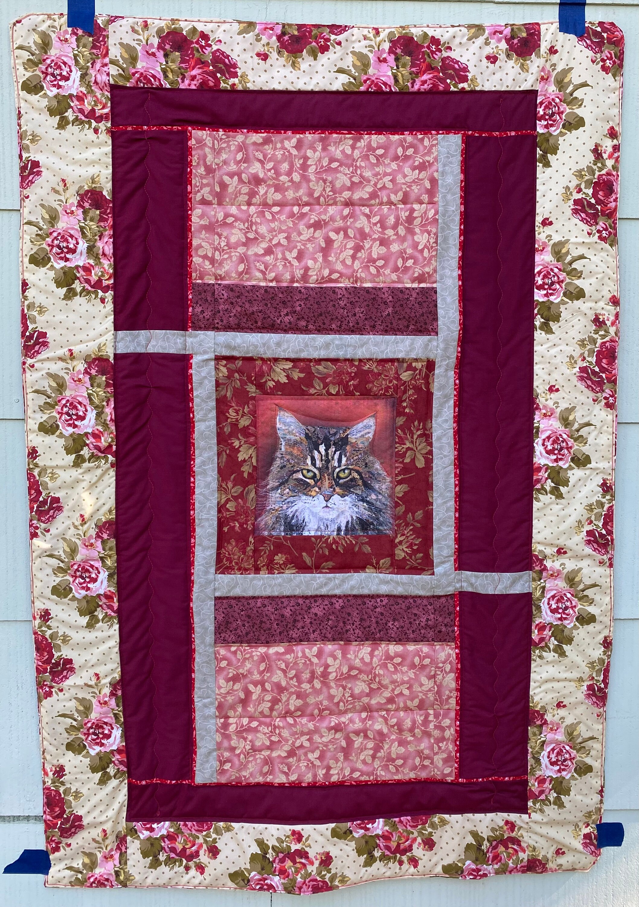 Floofy Calico Tabby Cat Throw Quilt - Etsy