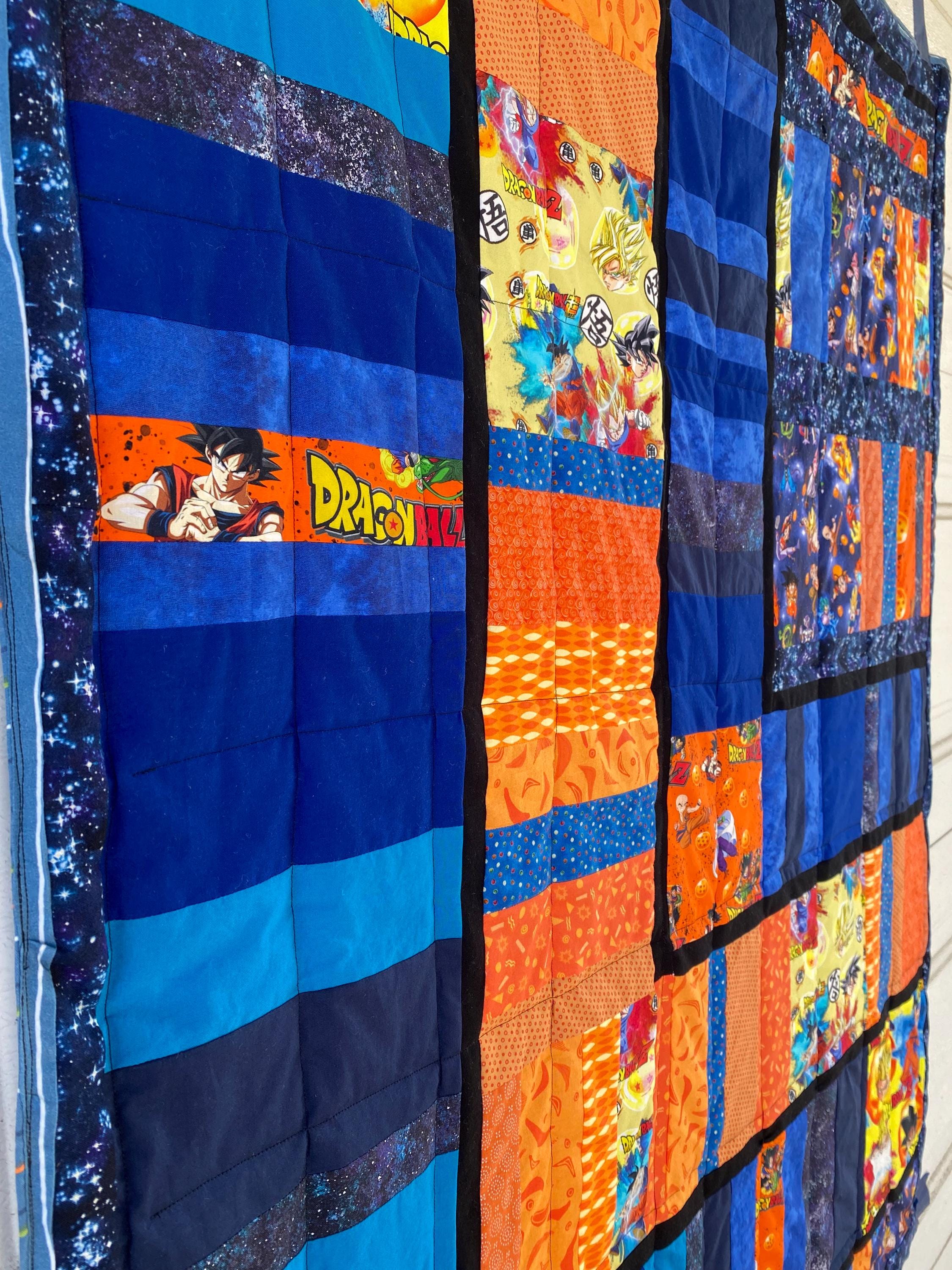 Dragon Ball Z Goku Throw Quilt - Etsy
