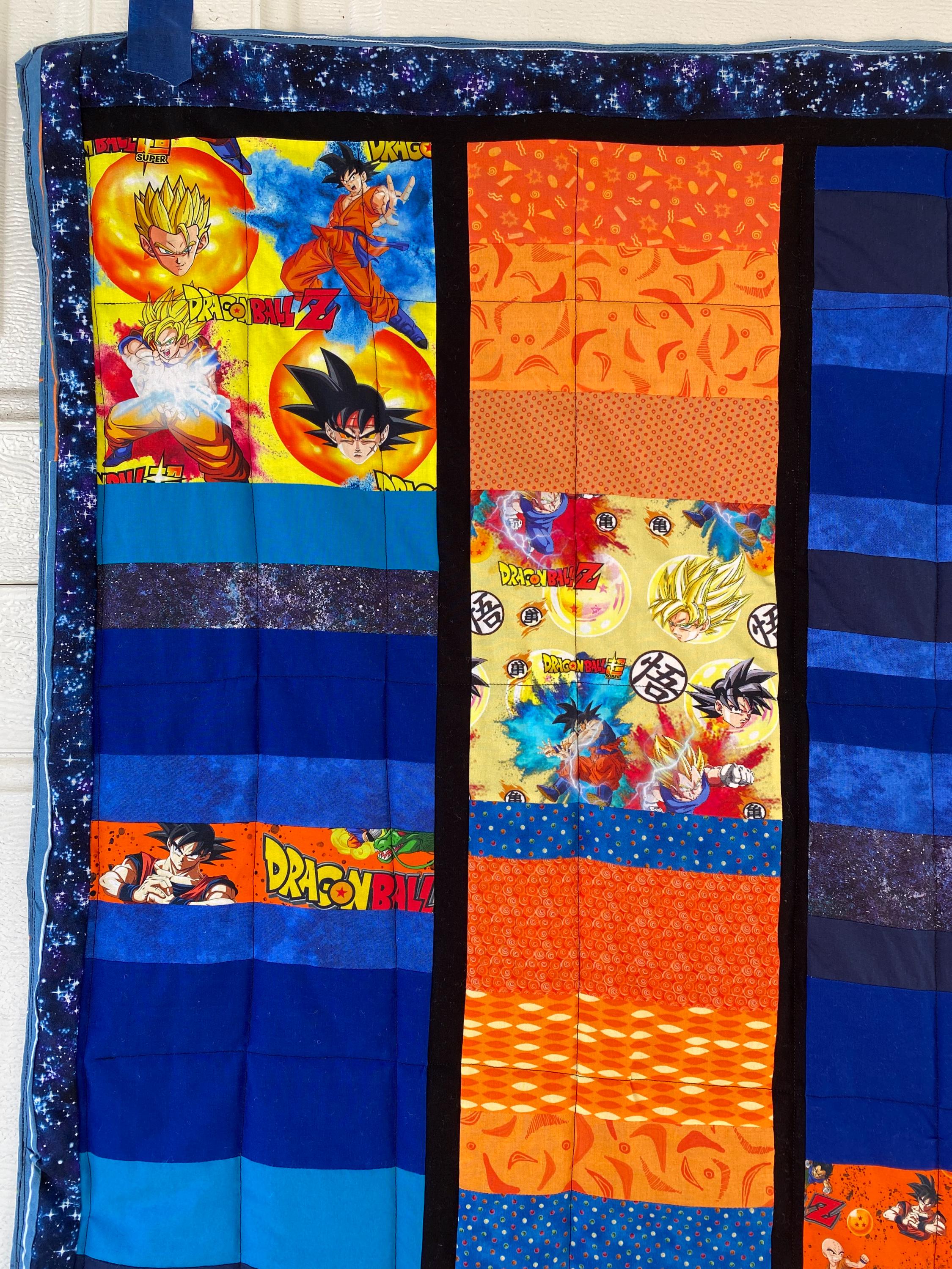 Dragon Ball Z Goku Throw Quilt - Etsy