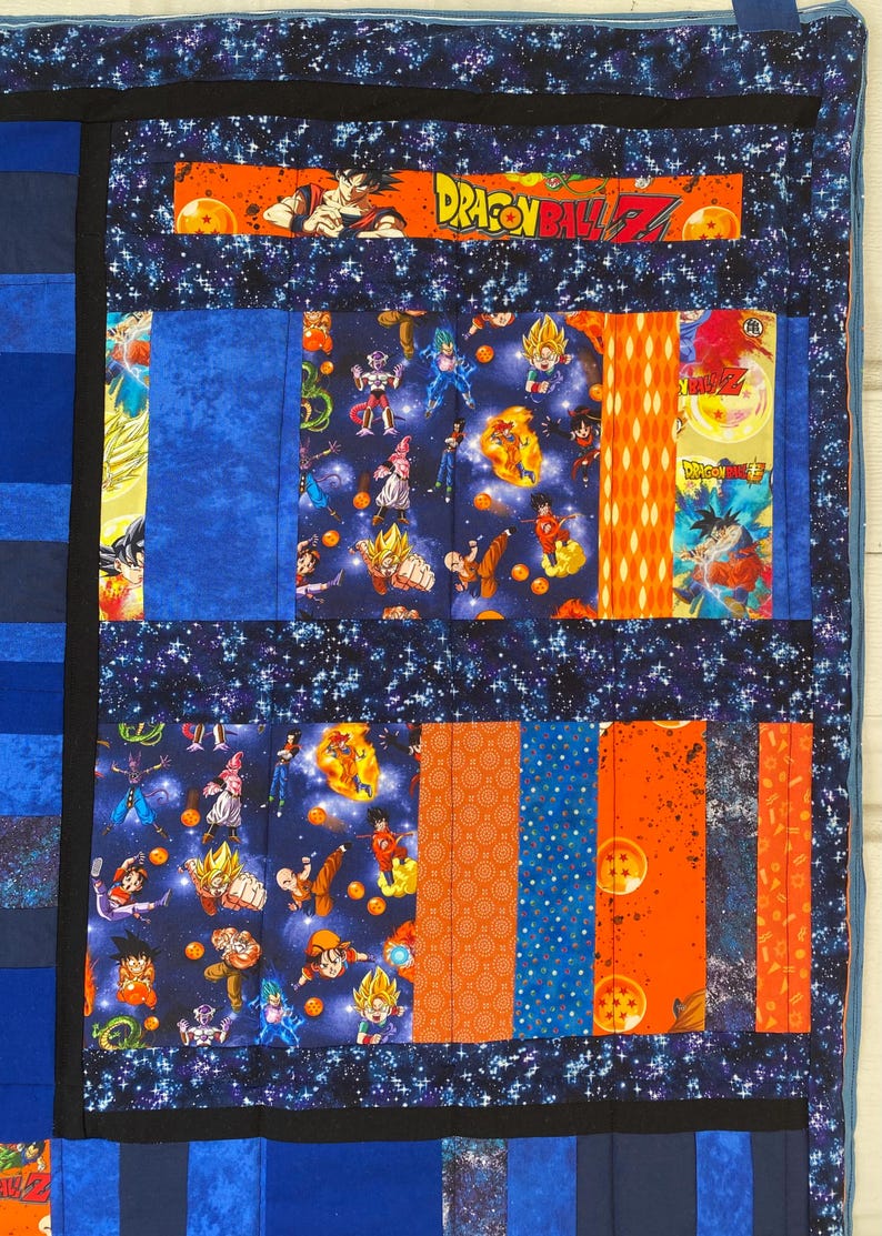 Dragon Ball Z Goku Throw Quilt - Etsy