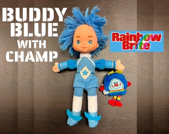 Rainbow Brite Buddy Blue - Etsy