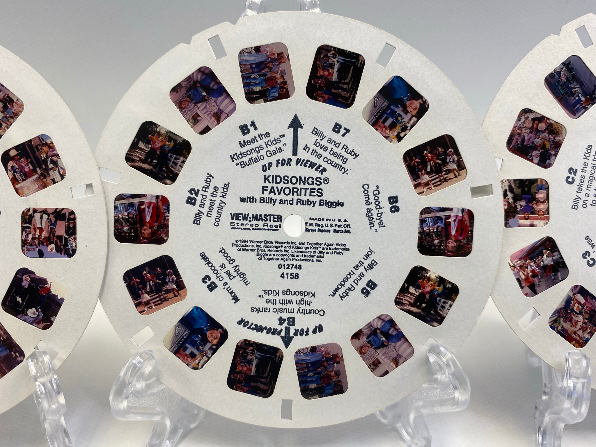 1994 Kidsongs Favorites Billy and Ruby Biggle VINTAGE View-Master Reels ...