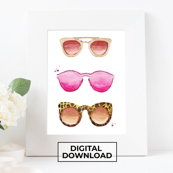 Sunglasses Printable - Etsy