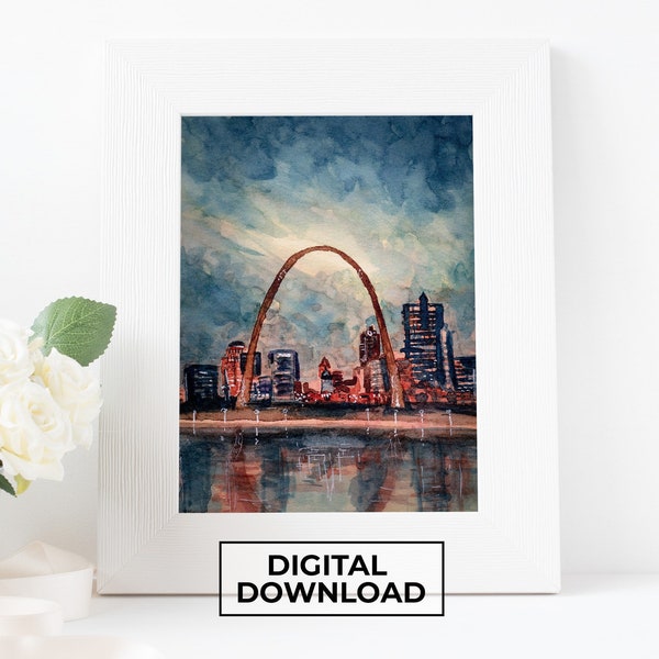 St Louis Poster - Etsy