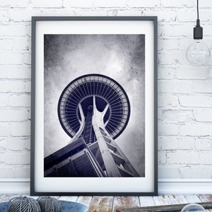 Space Needle, Seattle Poster, Pacific Northwest, Seattle Art, Seattle ...
