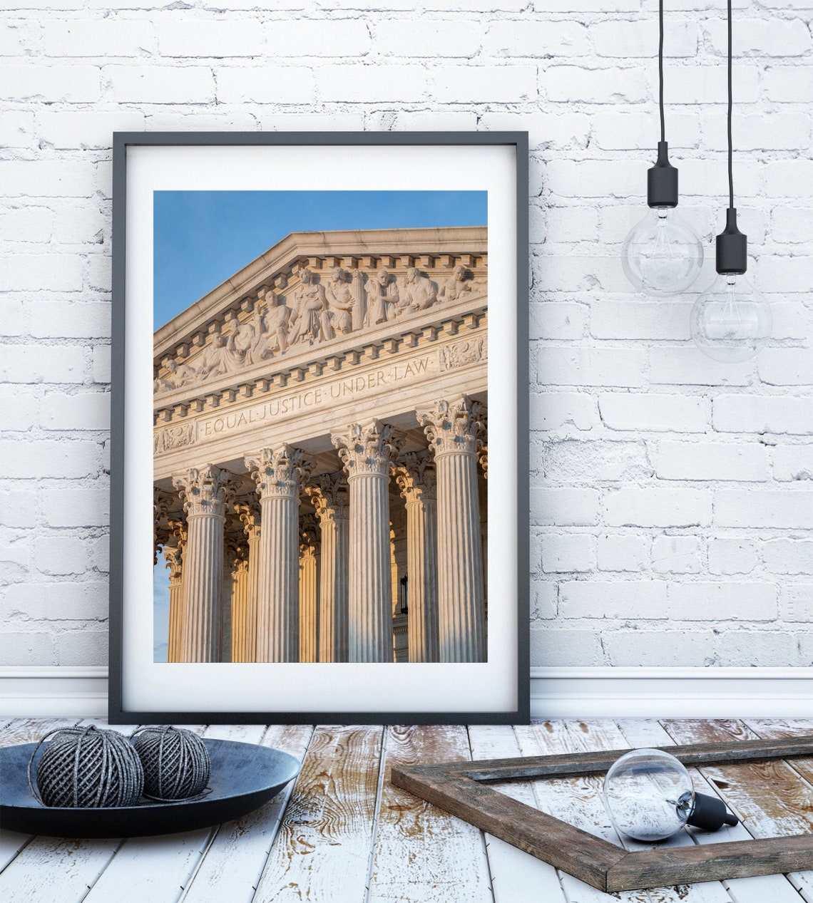 Law Office Decor, Equal Justice Under Law, US Supreme Court Columns ...