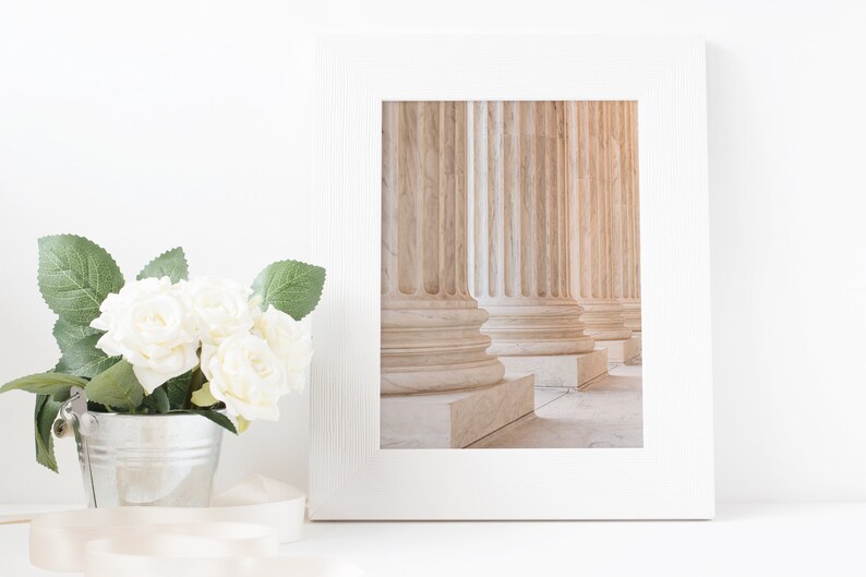 US Supreme Court Columns Lawyer Gift Law Office Decor - Etsy