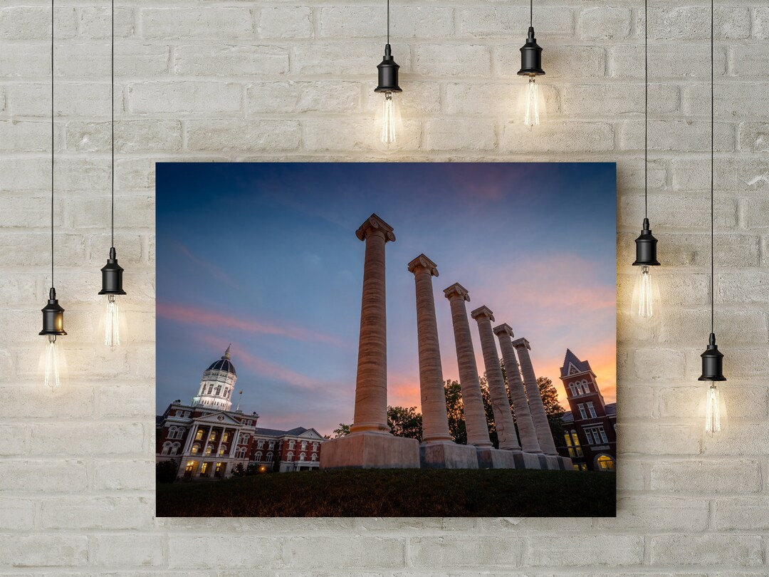 Mizzou Columns at Sunset, Columbia, Missouri, University Missouri ...