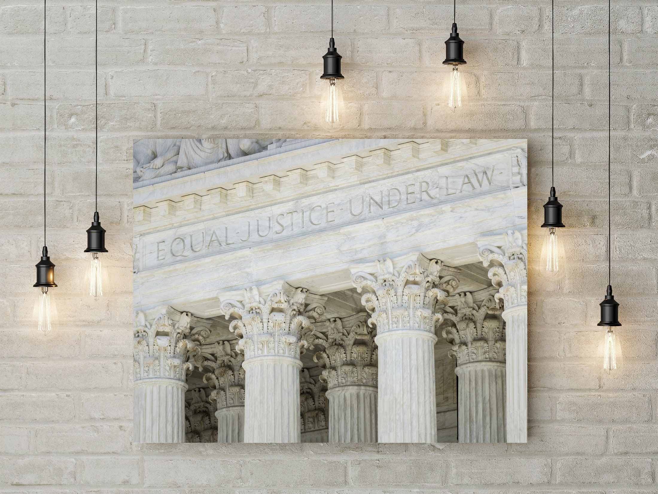 Law Office Decor, Equal Justice Under Law, US Supreme Court Columns ...