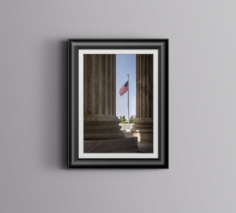 Law Office Decor US Supreme Court With American Flag Lawyer - Etsy