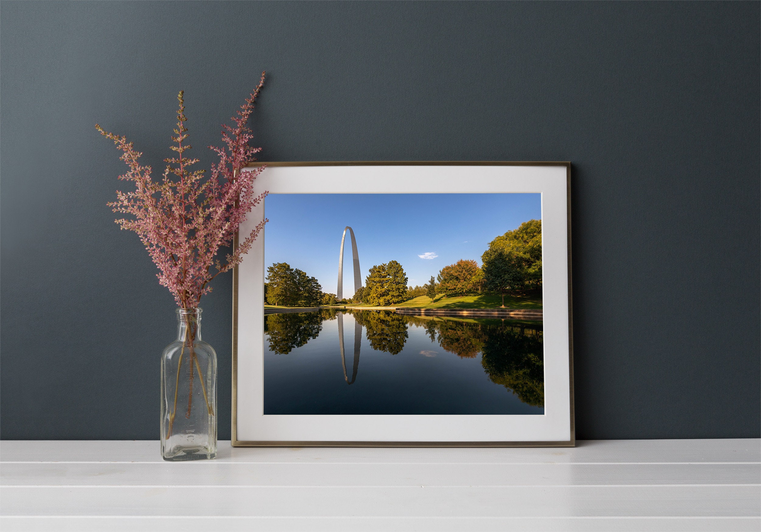 St Louis Arch Wall Art, Arch Reflection, Missouri Art, Gateway Arch ...