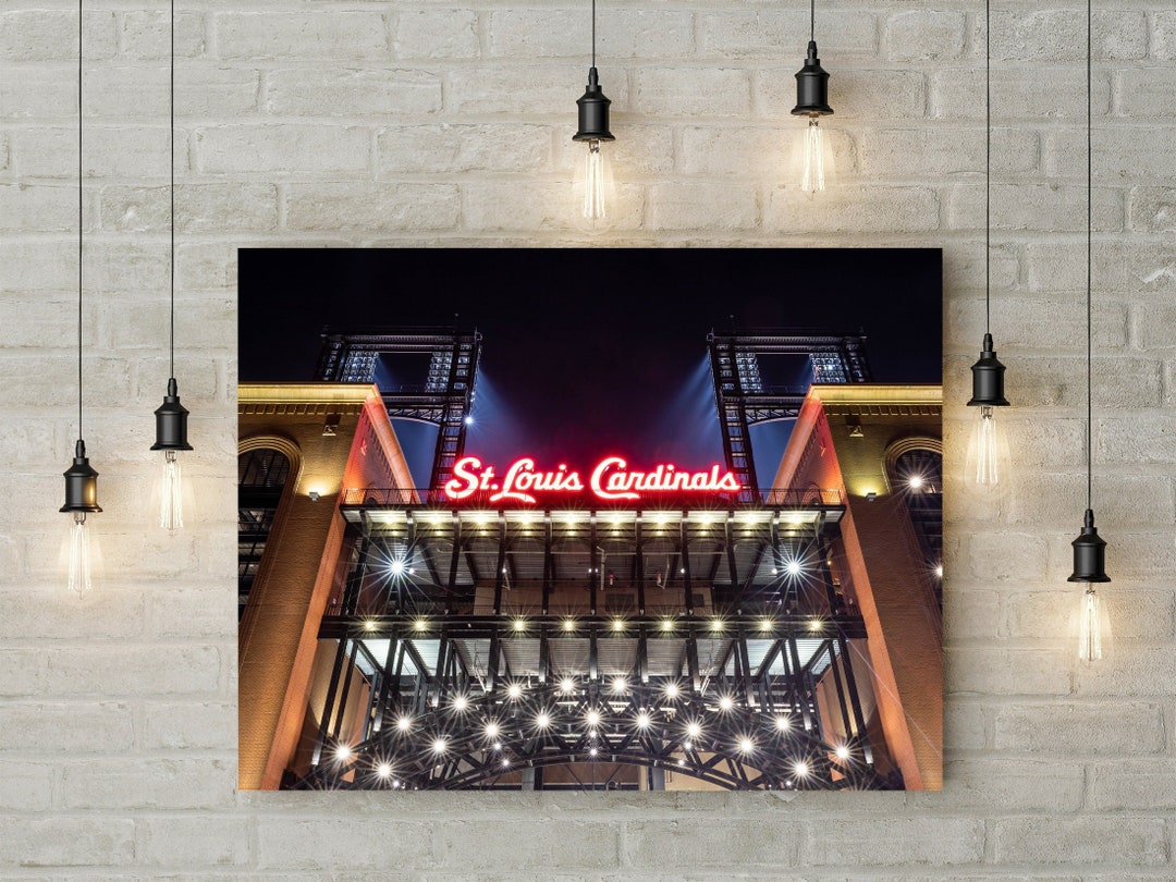 St Louis Cardinals Busch Stadium Print, Cardinals Baseball Gift Idea ...