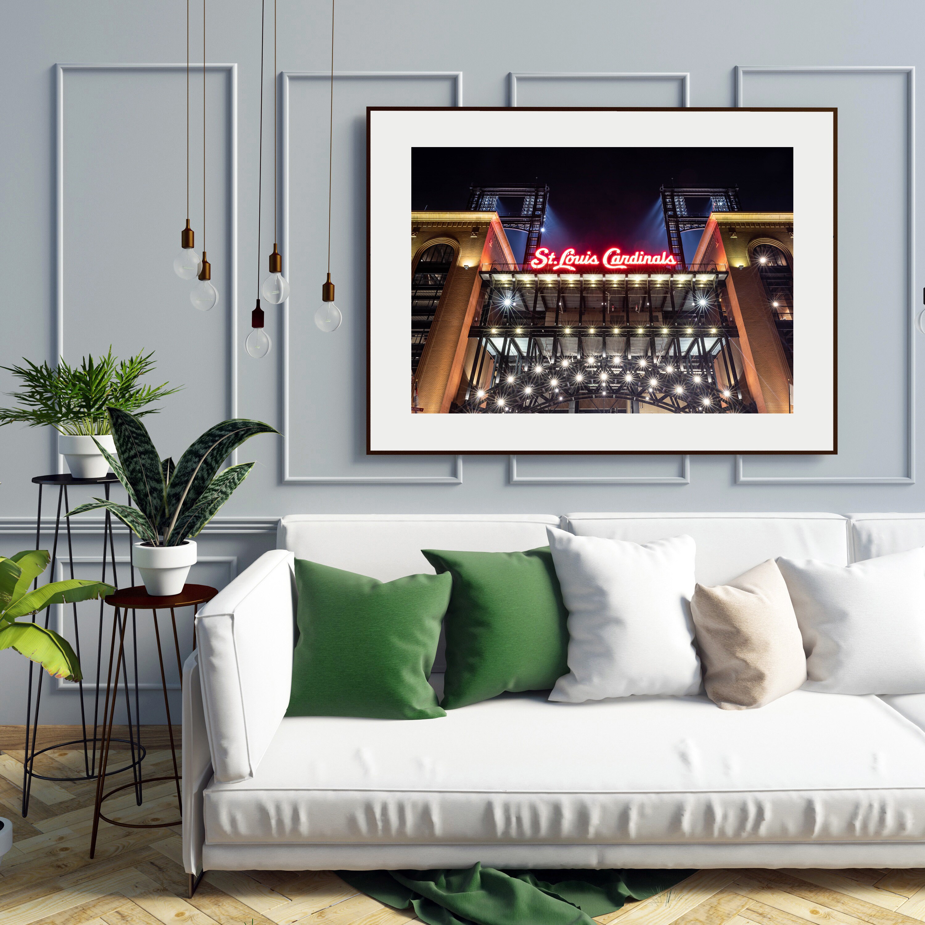 St Louis Cardinals Busch Stadium Print, Cardinals Baseball Gift Idea ...