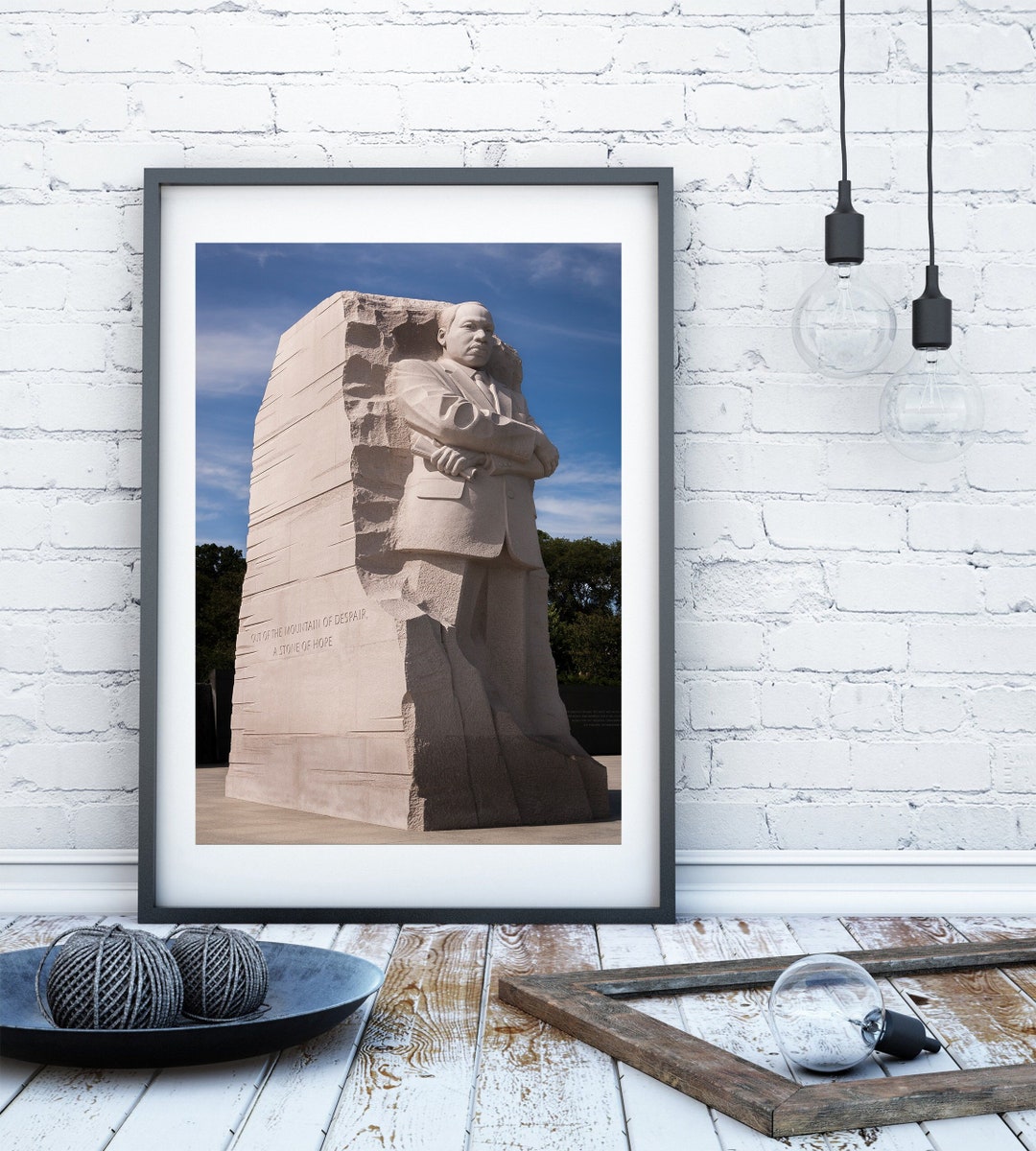 MLK Poster, MLK Art, Dr. Martin Luther King, Jr. Monument in Washington ...