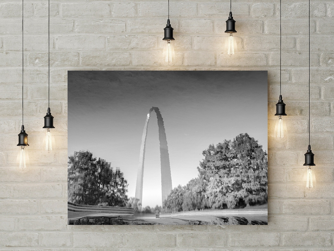 St Louis Wall Art of Gateway Arch Reflection, St Louis Landmark, St ...
