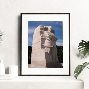 MLK Poster MLK Art Dr. Martin Luther King Jr. Monument in - Etsy