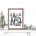 Modern Christmas Tree Print, Minimalist Wall Art, Christmas Decor ...