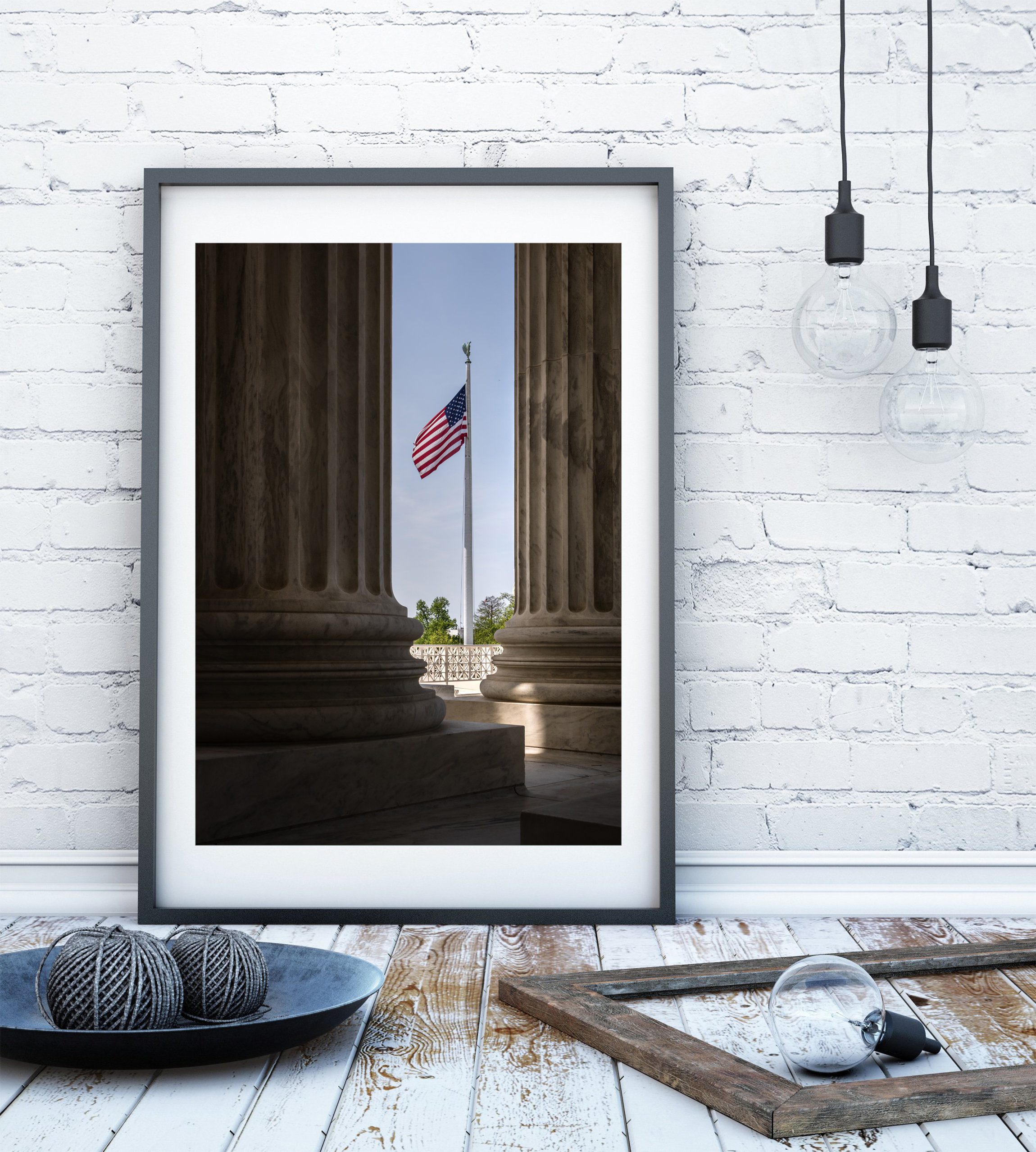 Law Office Decor US Supreme Court With American Flag Lawyer - Etsy