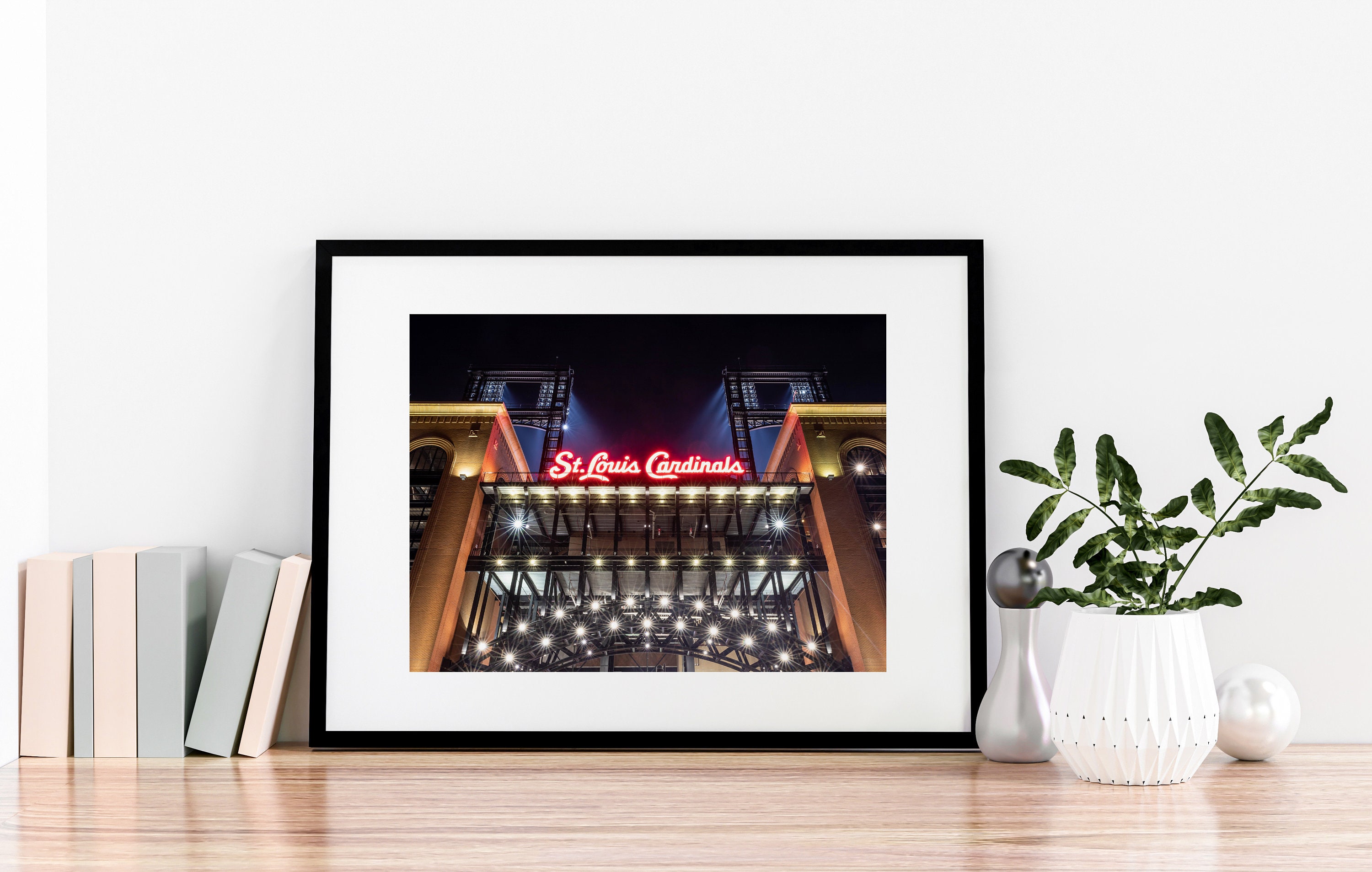 St Louis Cardinals Busch Stadium Print, Cardinals Baseball Gift Idea ...