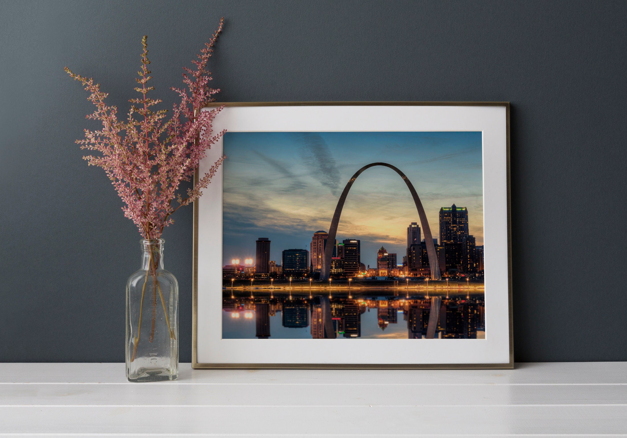 St Louis Arch Wall Decor, Busch Stadium, Skyline Print, Man Cave ...