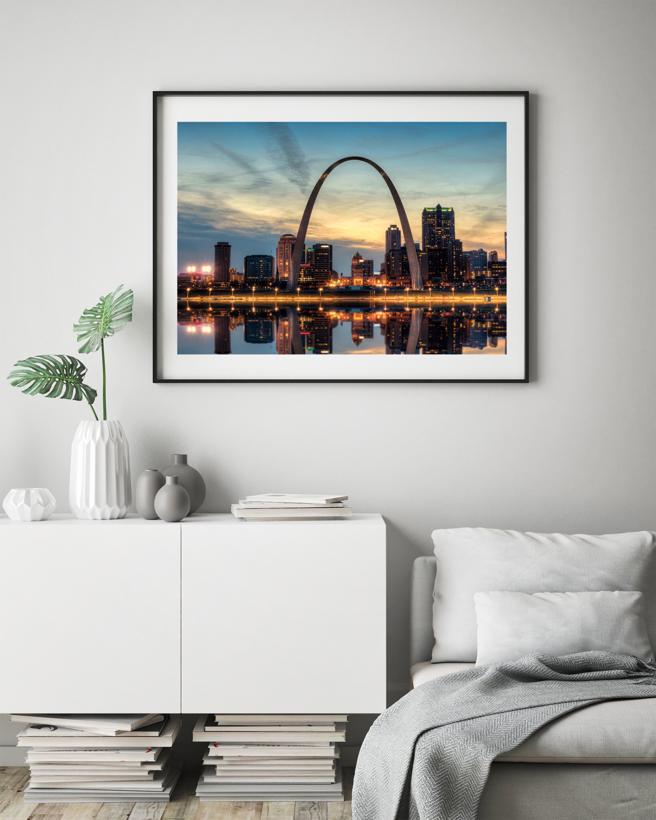 St Louis Arch Wall Decor, Busch Stadium, Skyline Print, Man Cave ...