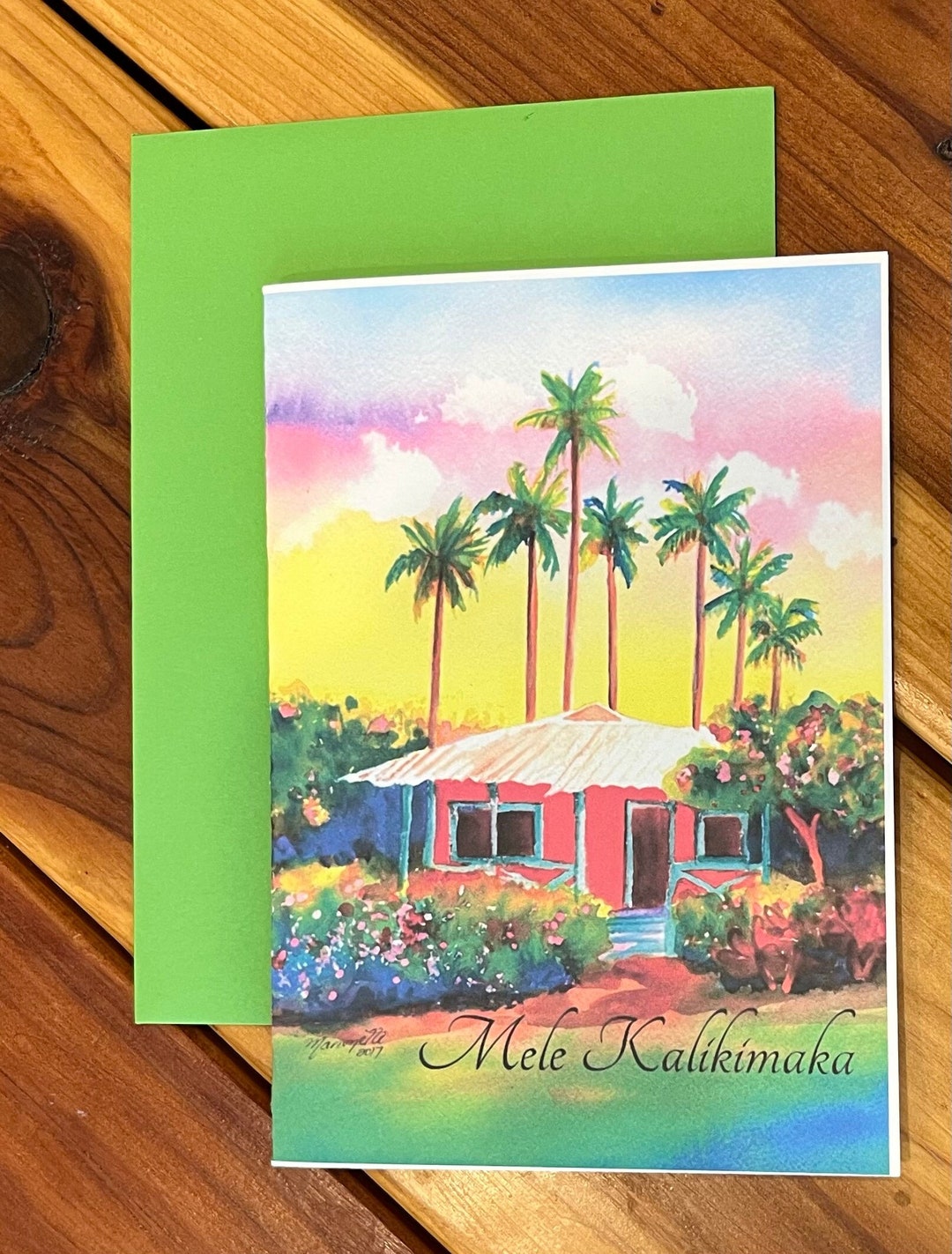 Mele Kalikimaka Greeting Cards Set of 12 With Envelopes - Etsy
