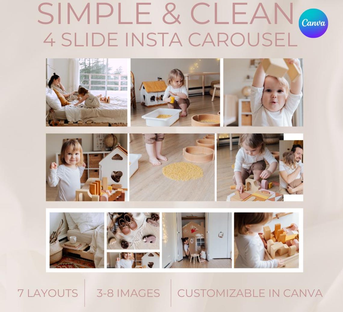 Instagram Carousel | 4 Slide Template | Canva Template | for ...