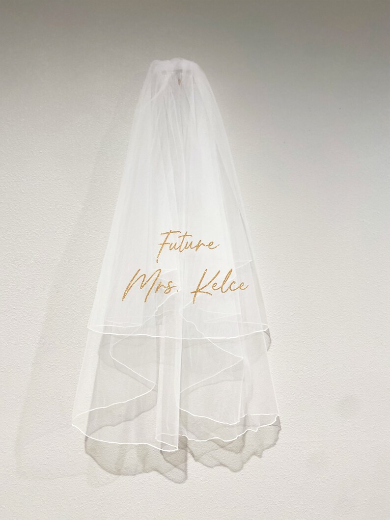 White Bride to Be Veil I Future Mrs Sash I Bachelorette Veil I Bridal ...