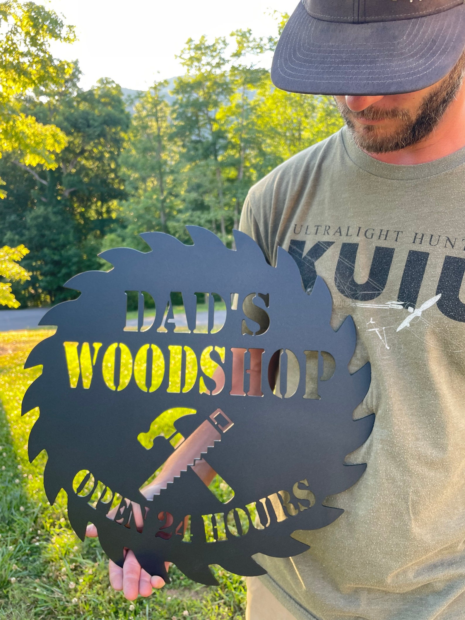 Dads Woodshop Sign Woodshop Metal Sign Custom Woodshop - Etsy UK