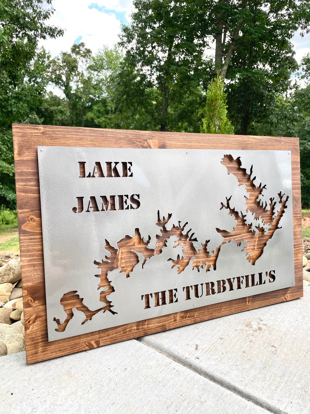 Lake James Sign - Lake Sign - Lake James NC Sign - Metal Lake Sign ...