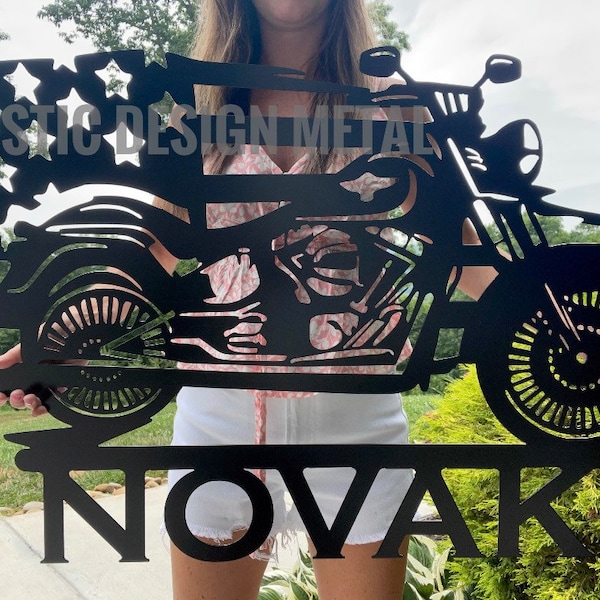 Motorcycle Sign - Etsy