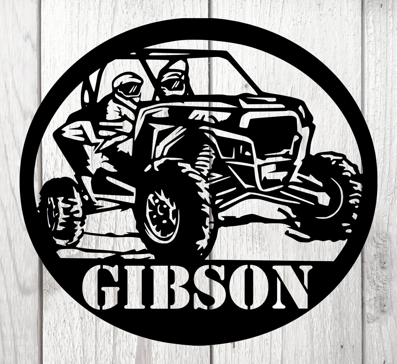 Family Name Sign - Side-by-side Metal Sign - Custom UTV Name Sign - UTV ...