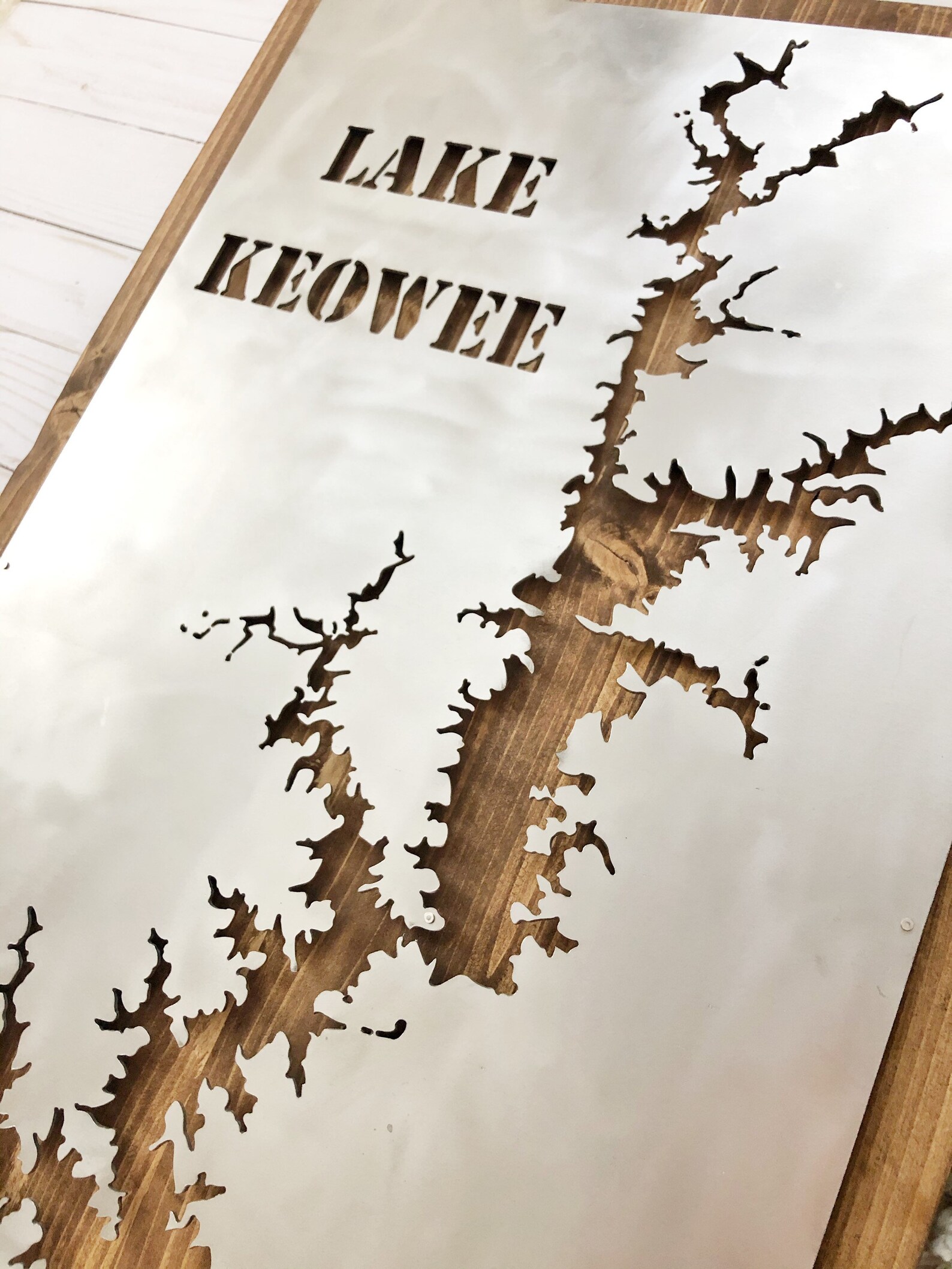 Lake Keowee Sign - Lake Sign - Keowee Sign - Metal Lake Sign - Lake ...