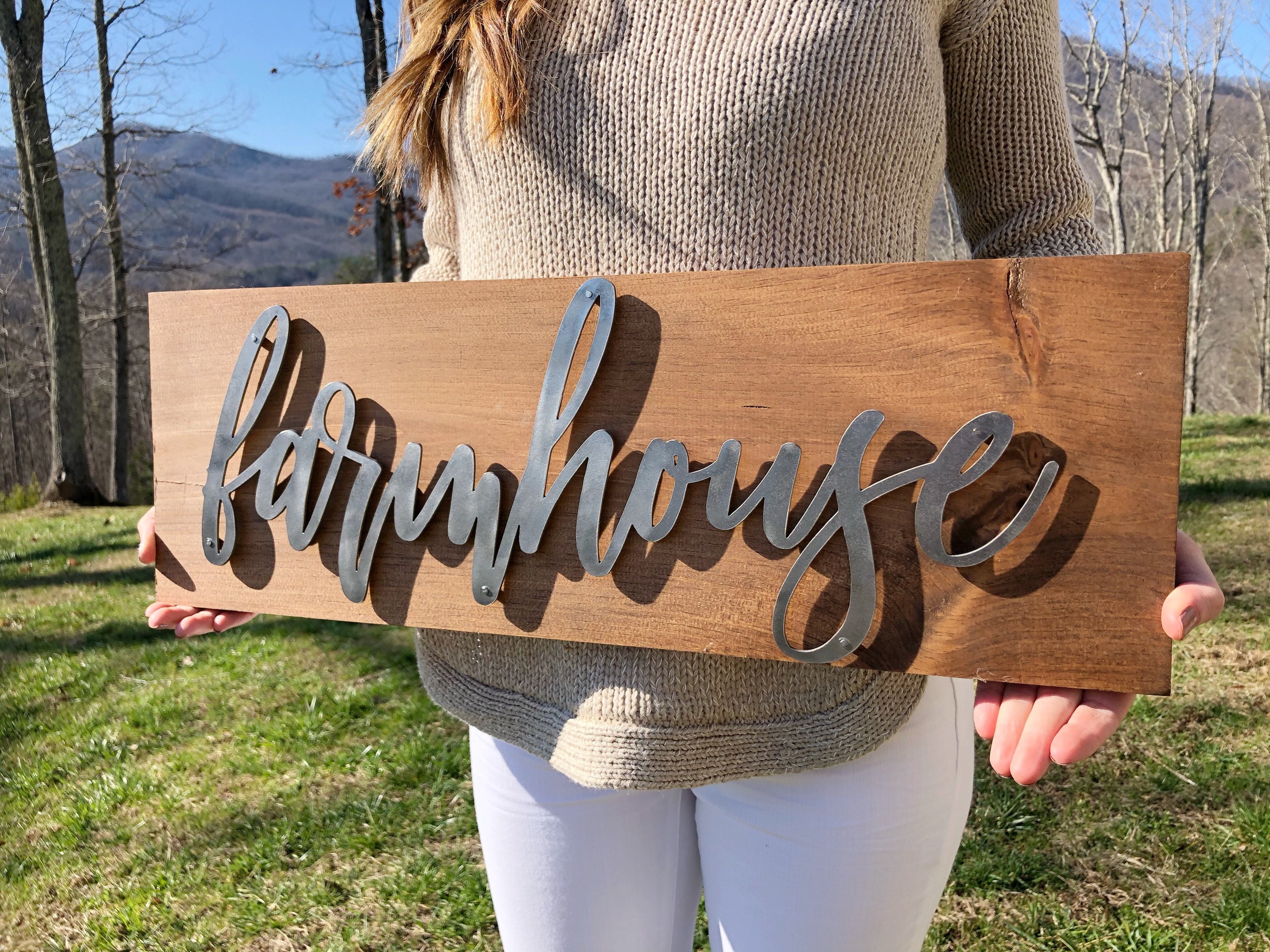 Farmhouse Sign Farmhouse Wall Decor Metal Sign Metal - Etsy México