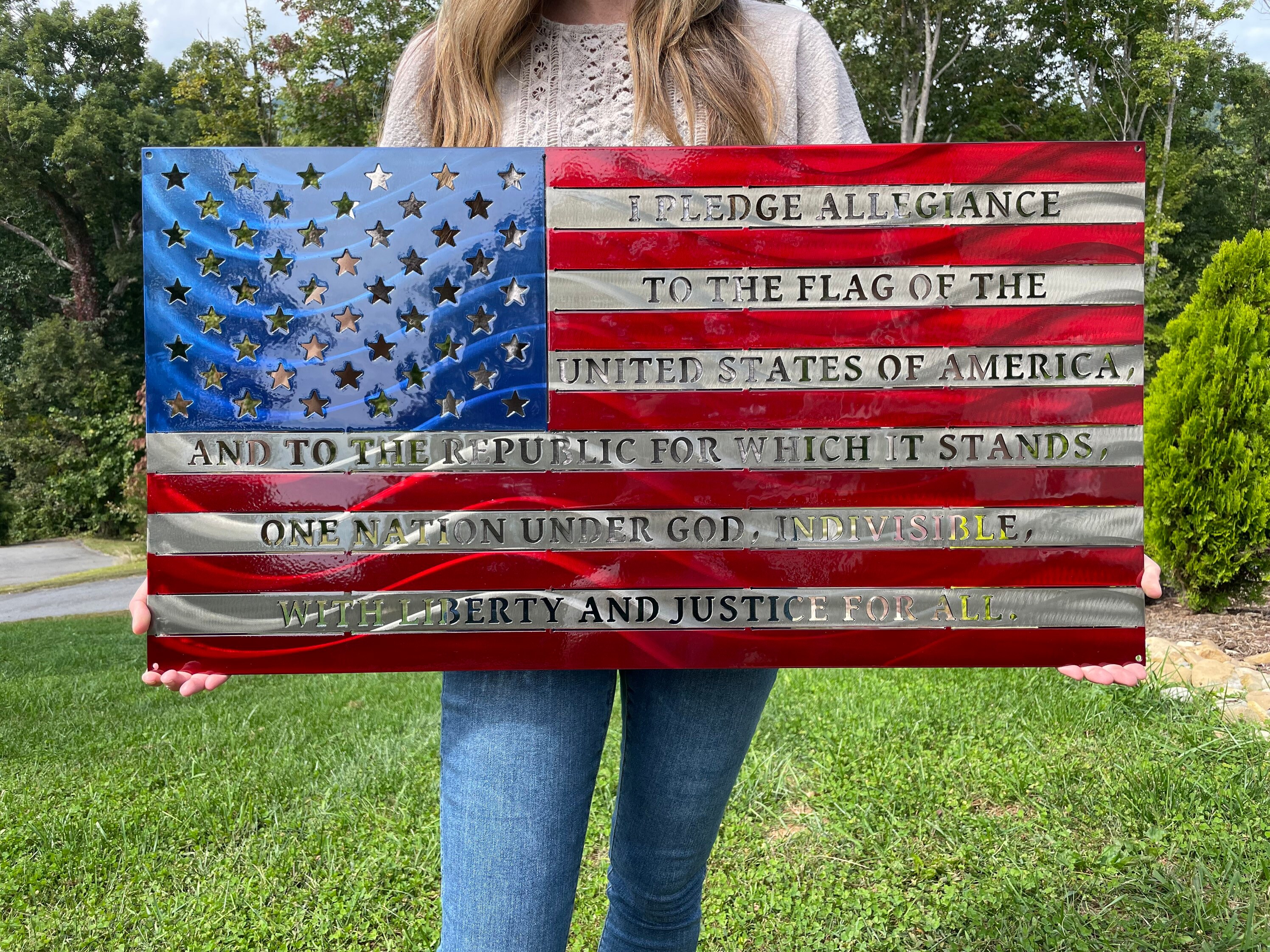 American Flag - American Flag Sign -US Flag - Pledge of Allegiance ...