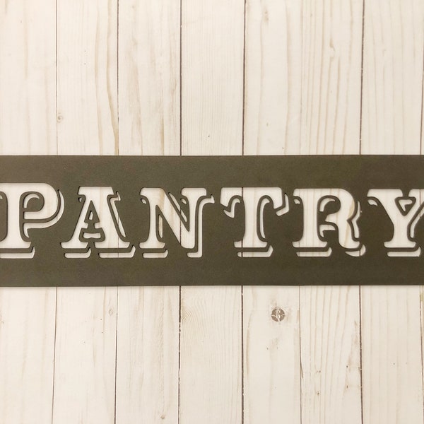 Pantry Metal Door Signs - Etsy
