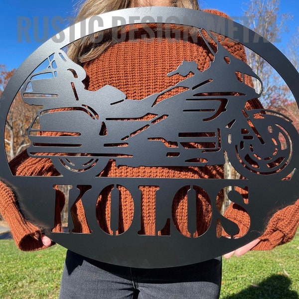 Motorcycle Sign - Etsy