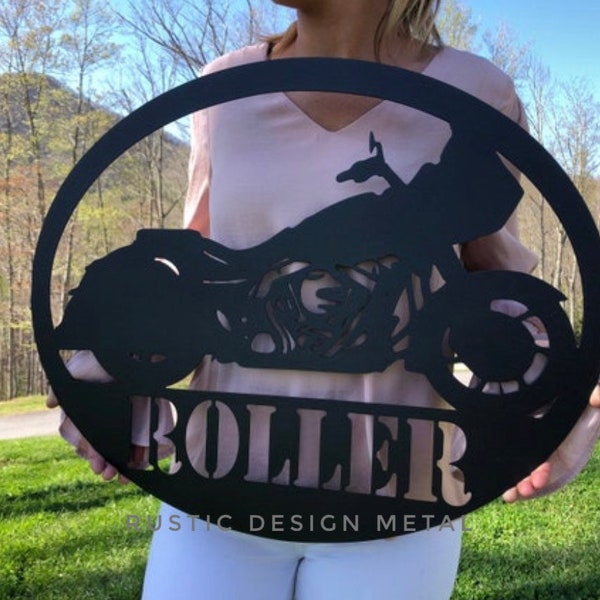 Motorcycle Sign - Etsy
