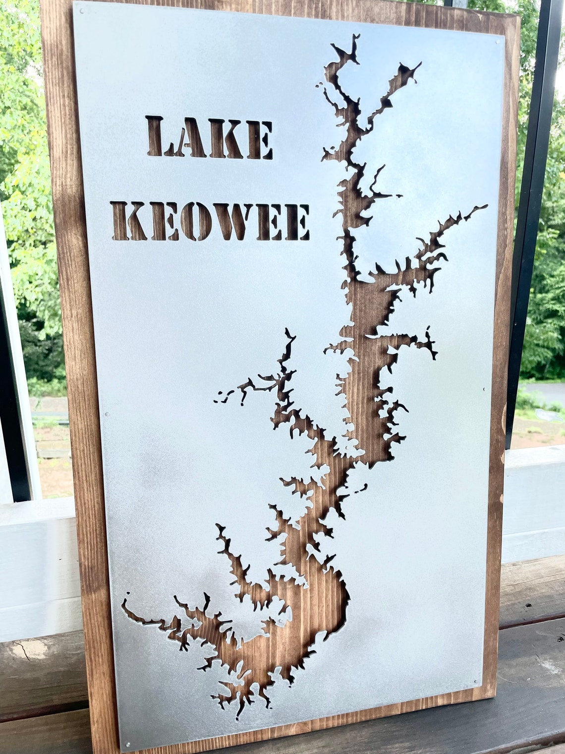 Lake Keowee Sign - Lake Sign - Keowee Sign - Metal Lake Sign - Lake ...