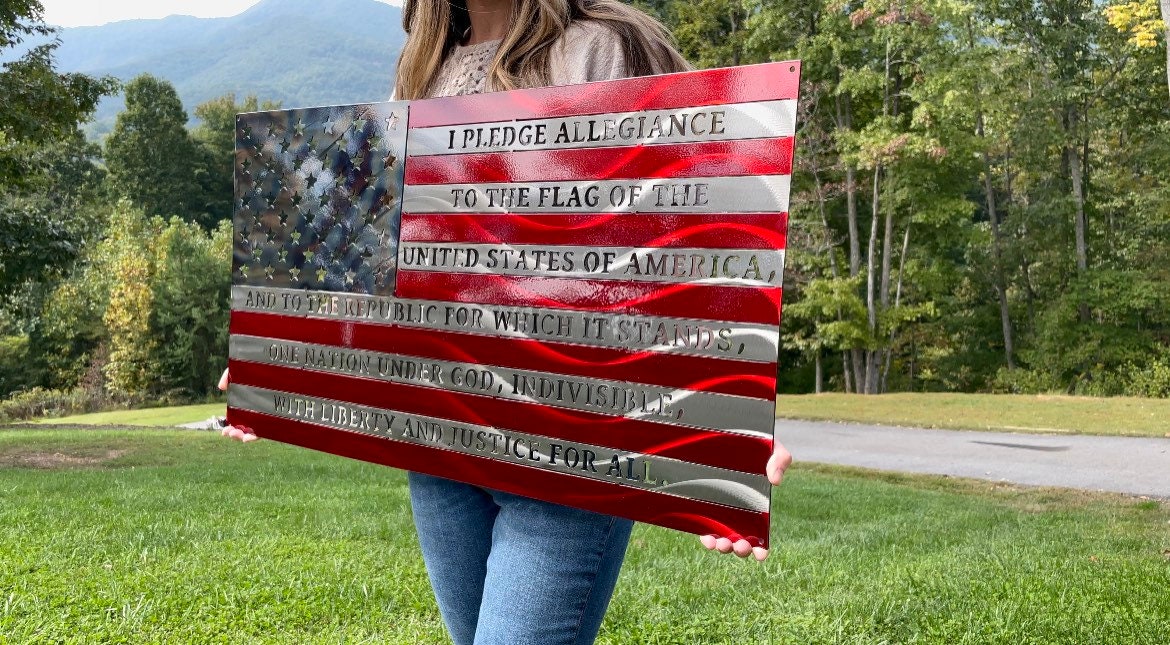 American Flag - American Flag Sign -US Flag - Pledge of Allegiance ...