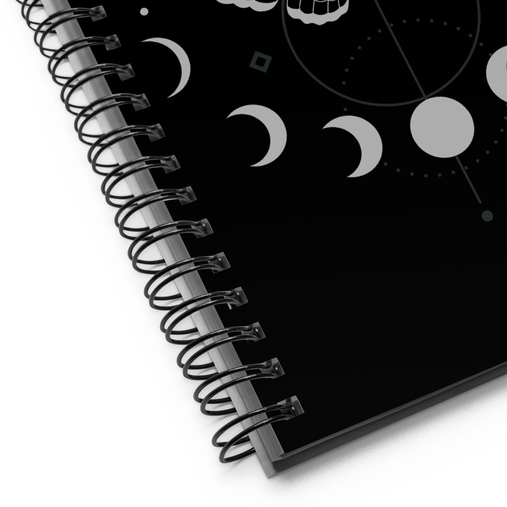 Lunar Moth Notebook Spiral Bound Dotted Page - Etsy
