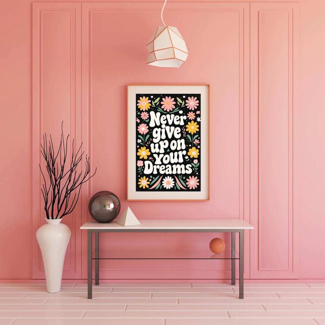 Vintage Inspired Affirmation Art, Retro Decor for Stylish Spaces ...