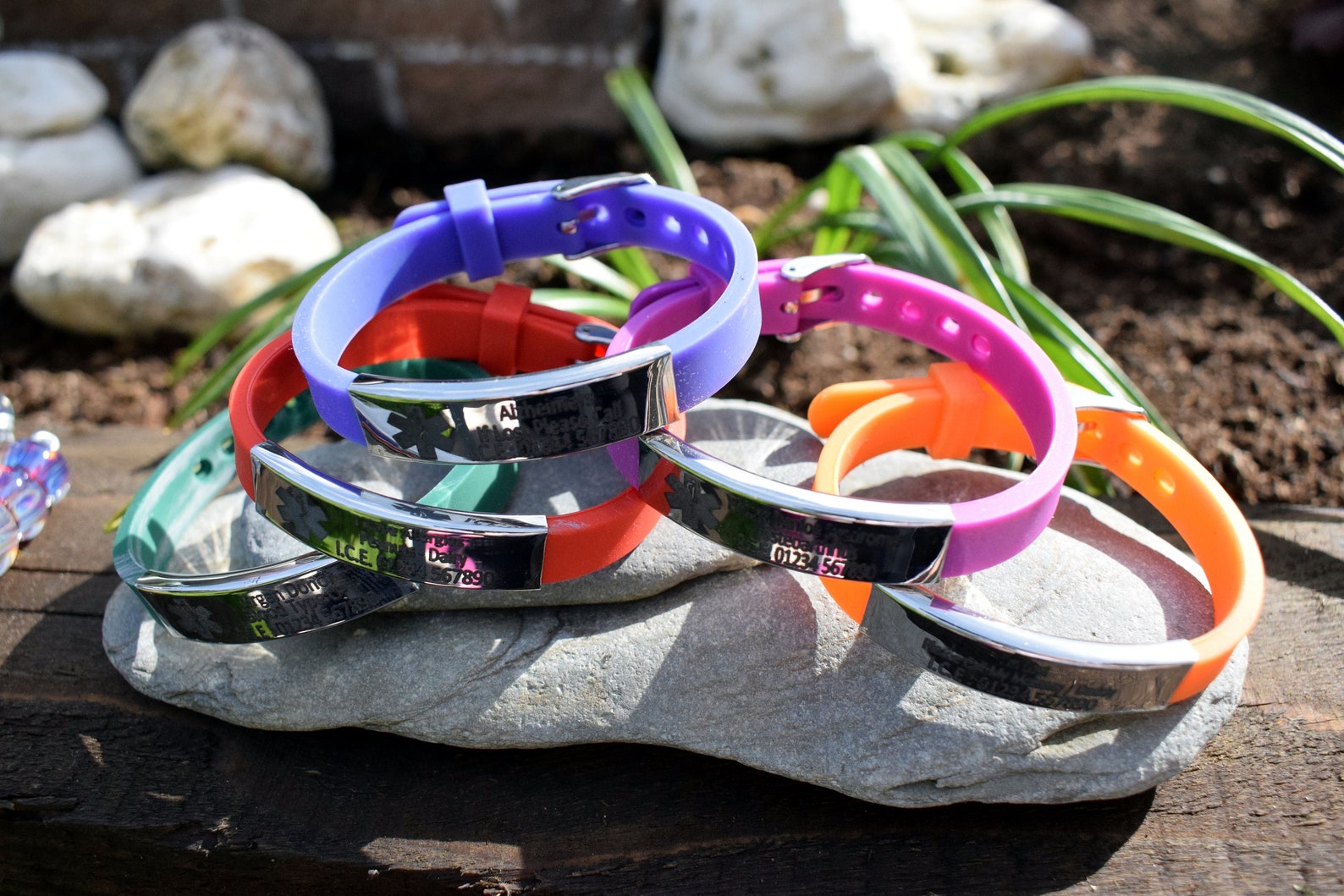 Laser Engraved Personalised Silicone Adjustable Bracelet - Etsy