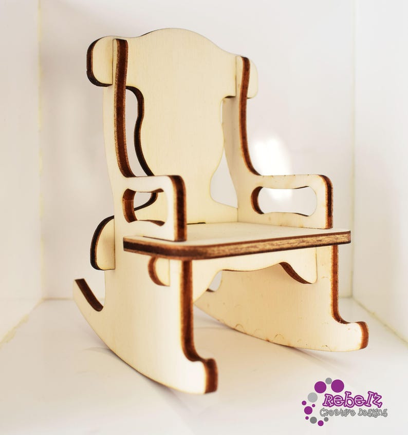 Laser Cut Wooden Rocking Chair Christmas Ornament Decor - Etsy