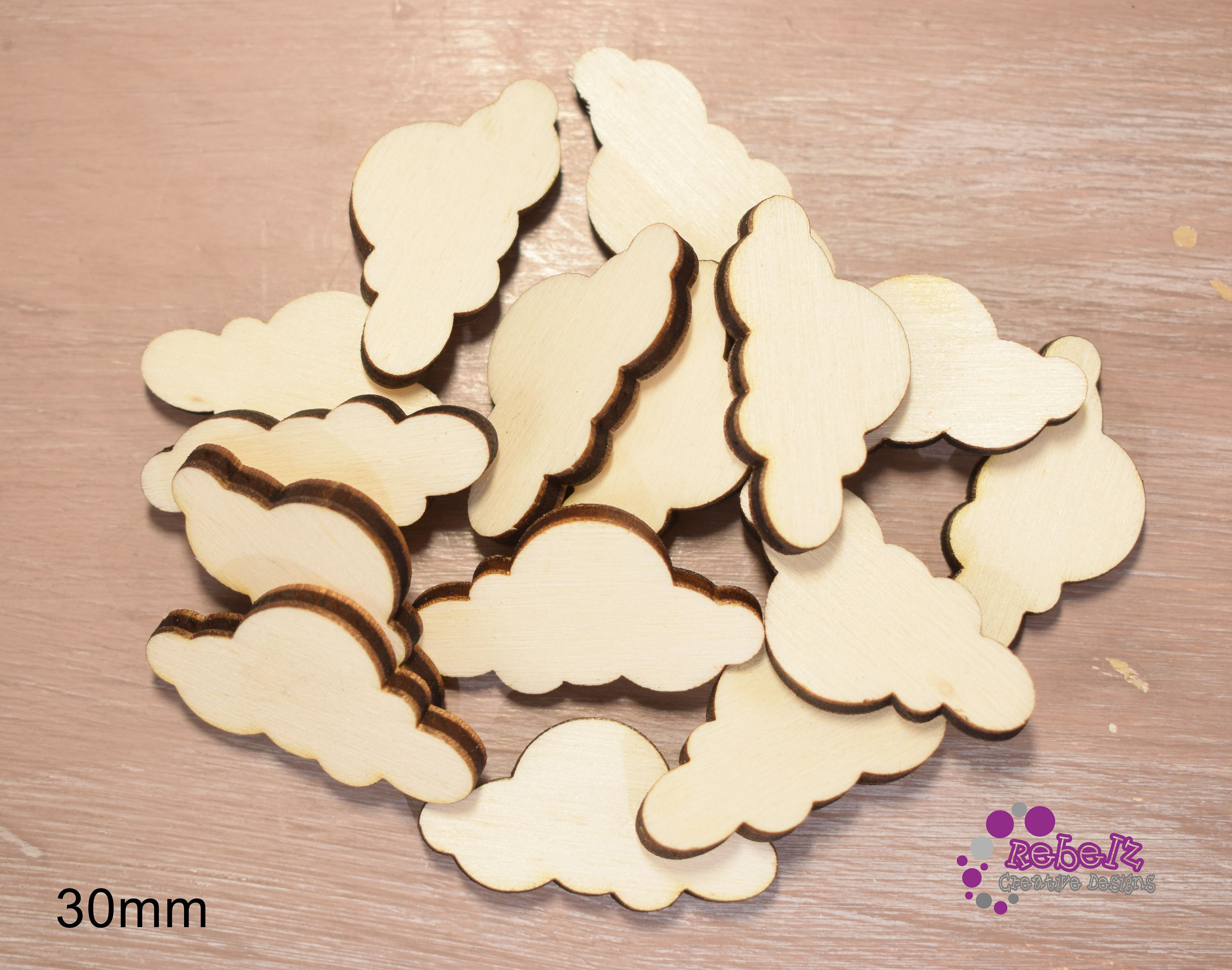 Laser Cut Embellishments Cogs Bows Flowers Hearts Paw Prints | Etsy