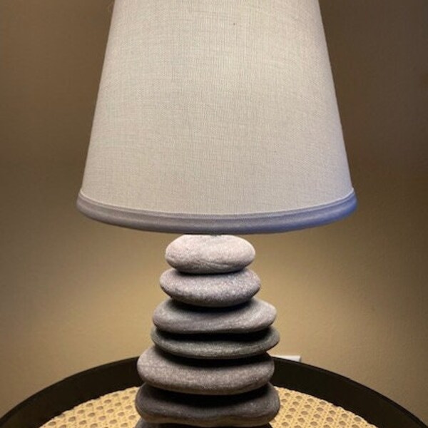 River Rock Lamp - Etsy