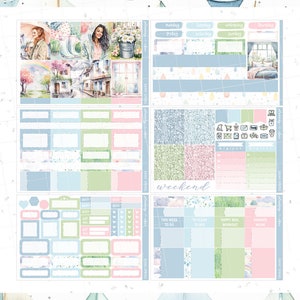 Rainy Spring Weekly Kit : Printable Planner Stickers (PDF, PNG ...
