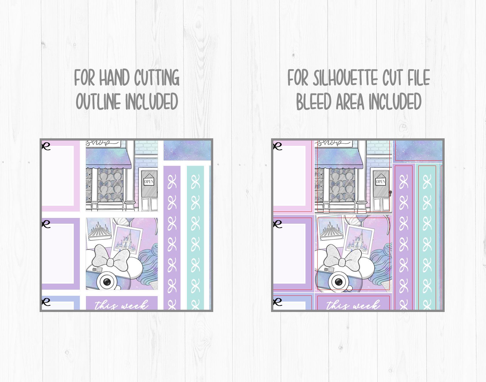 Lilac Woods / Monthly Kit / Printable Planner Stickers / - Etsy