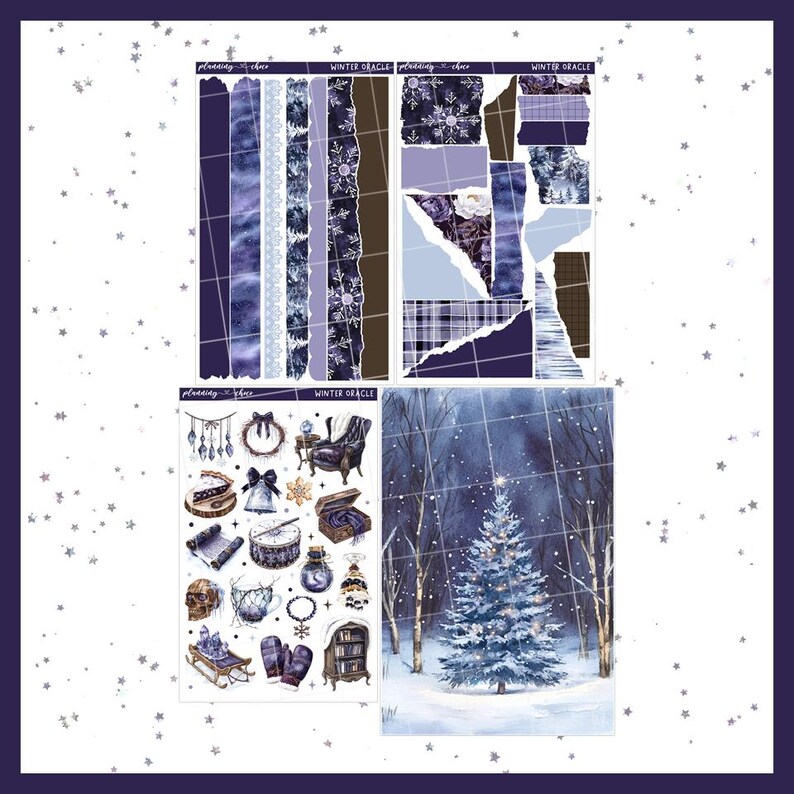 Winter Oracle Journaling Kit: Printable Planner Stickers (PDF, PNG ...
